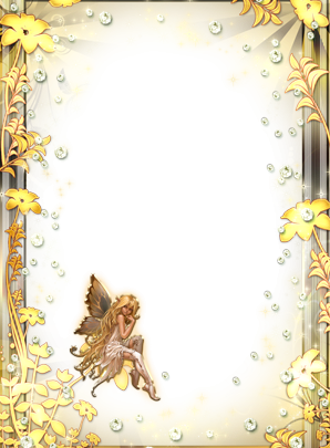 Marco Para Foto Rosas Y Flores Doradas Con Ellas Más Dulce | Marcos ...